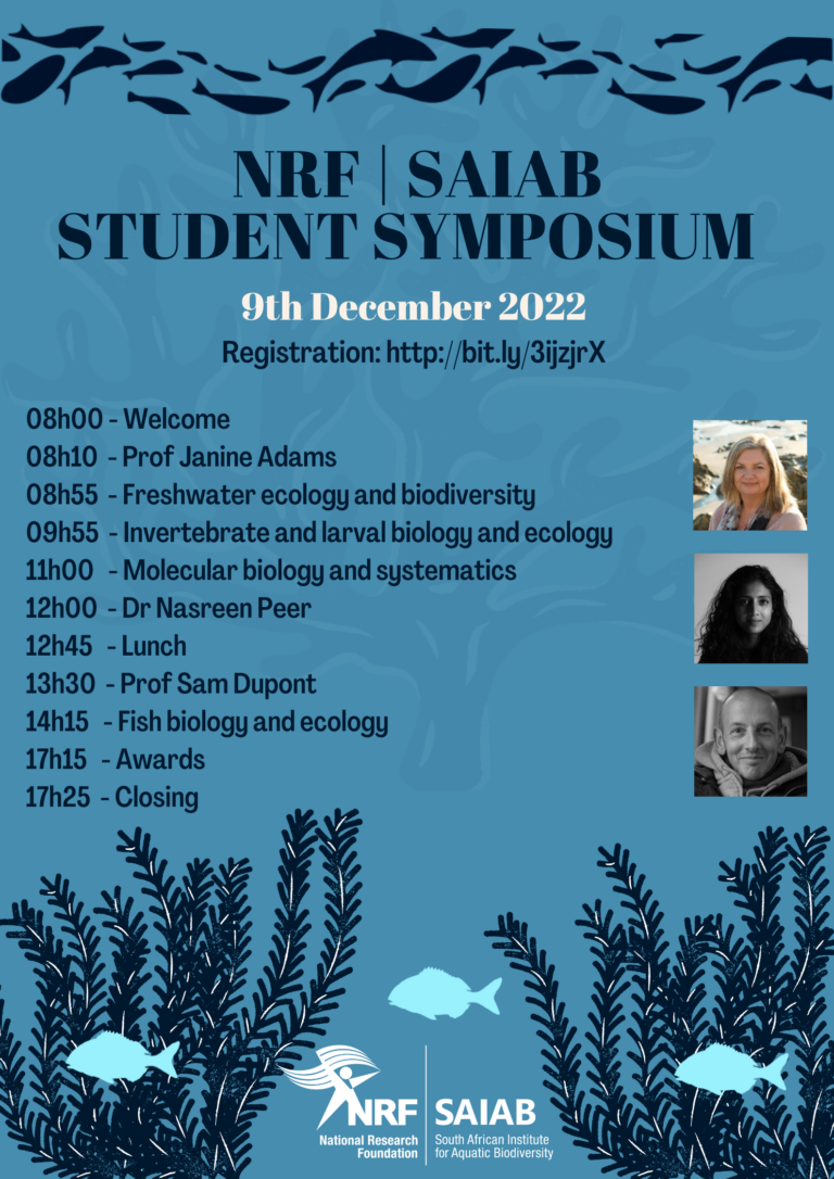SAIAB Student Symposium – South African Institute for Aquatic Biodiversity